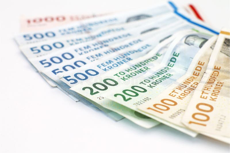 Danish Kroner bills stock photo. Image of paper, economics - 95826382