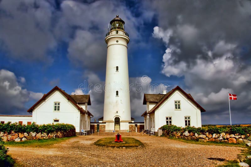 Danish lighthouse stock image. Image of denmark, coast - 26270953