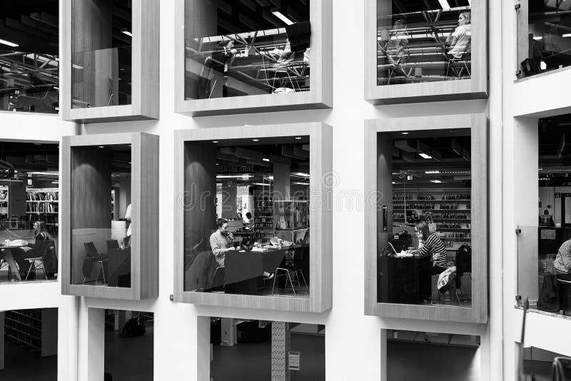 Danish National Libary editorial stock image. Image of visitors - 50015989