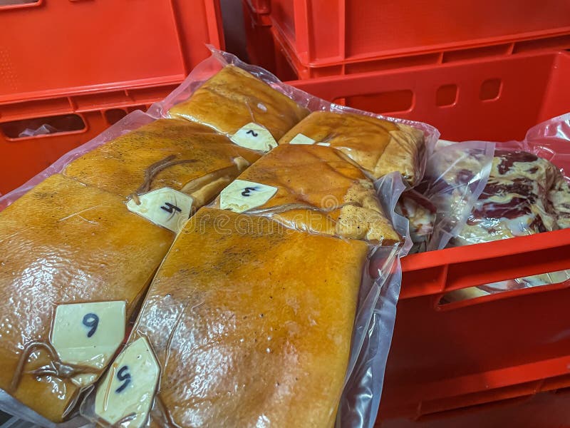 Danish Organic Bacon, in Vacuum Packaging, Ready for Delivery, Red Meat ...