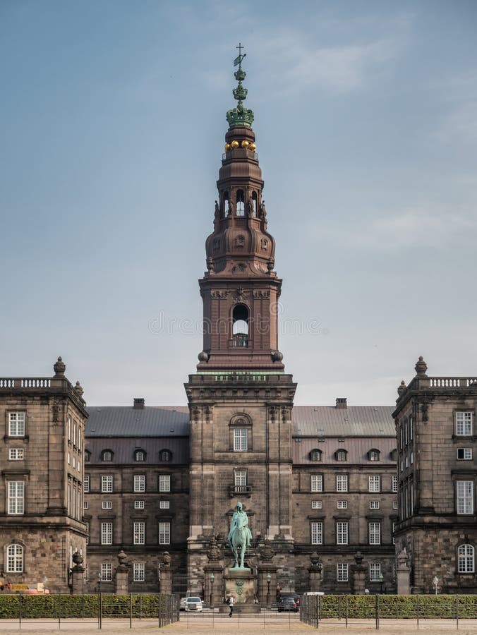 Danish Parliament Christiansborg, Copenhagen Stock Image - Image of ...