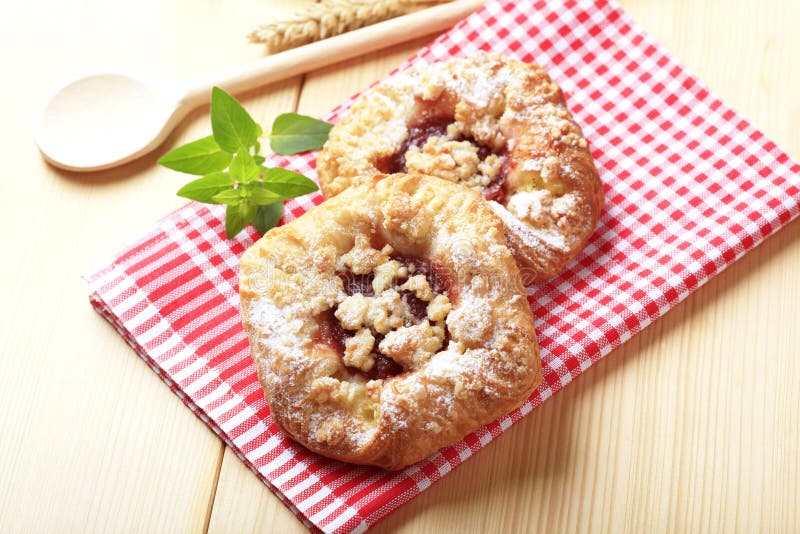 Danish pastry snails stock image. Image of tasty, treat - 10805973