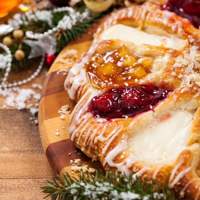 Danish Pastry Ring stock photo. Image of dinner, food - 81281578