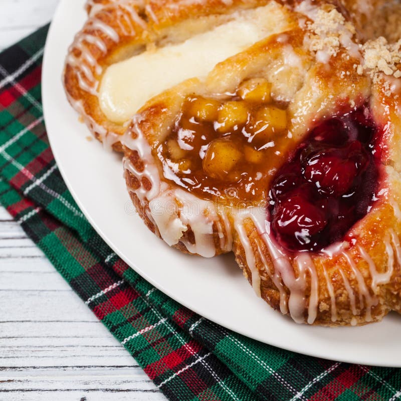 Danish Pastry Ring stock image. Image of baked, breakfast - 81281753