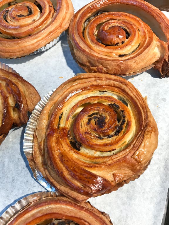Danish raisin roll stock image. Image of danish, product - 85531387