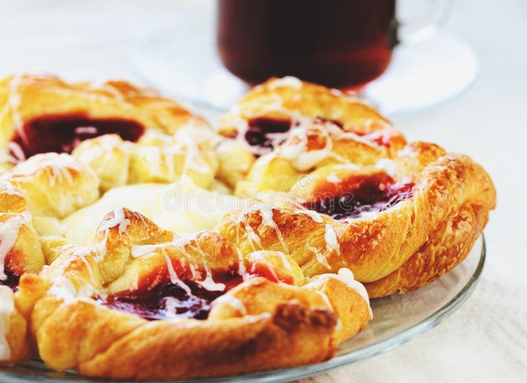 Danish Ring Macro stock image. Image of breakfast, macro - 24849711