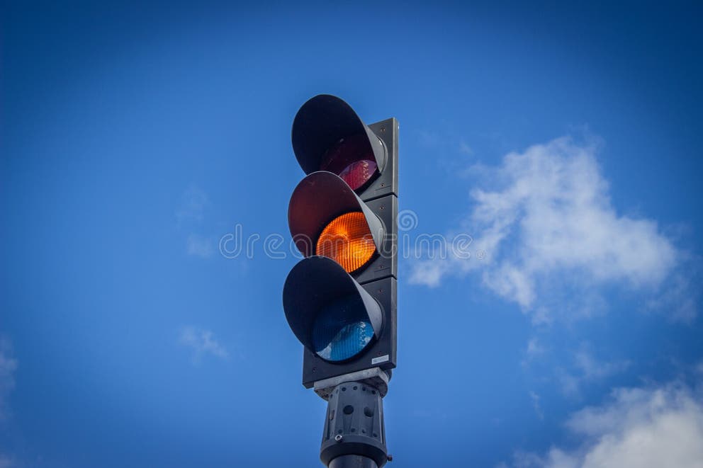 Danish traffic light stock photo. Image of font, advertising - 342469572
