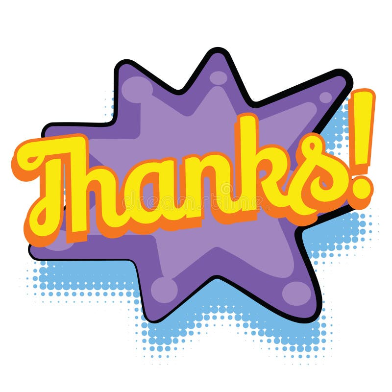 Dank grappig woord vector illustratie. Illustration of illustratie ...