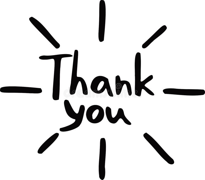 Dank Je Wel Pictogram Dank Je Symbool. Vectorlijn Vector Illustratie ...