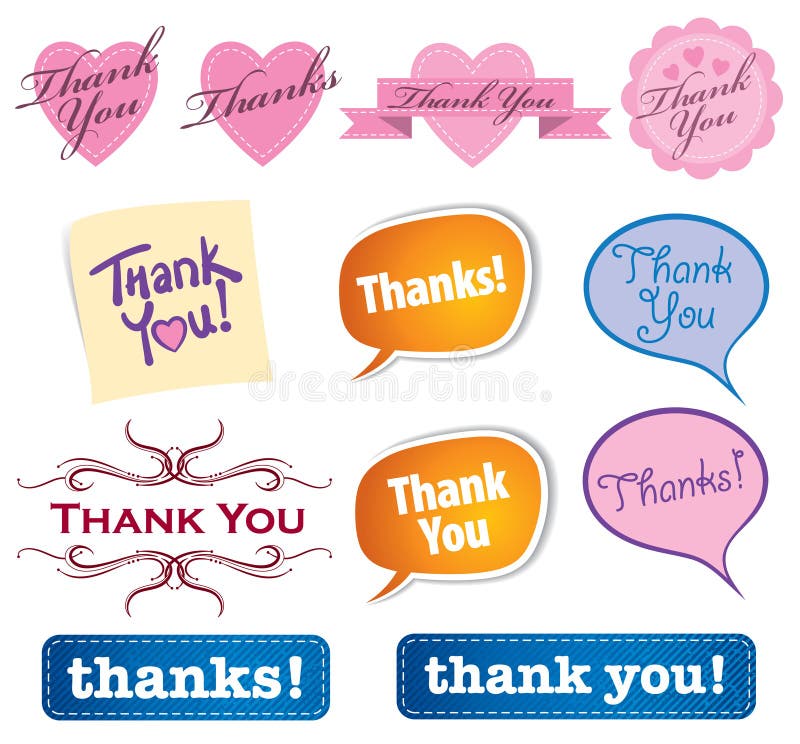 Dank u Pictogrammen vector illustratie. Illustration of symbool - 28117591