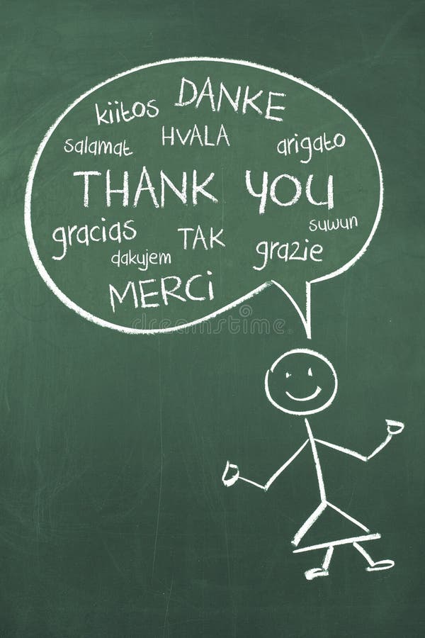 Dank U in Verschillende Talen Stock Illustratie - Illustration of ...