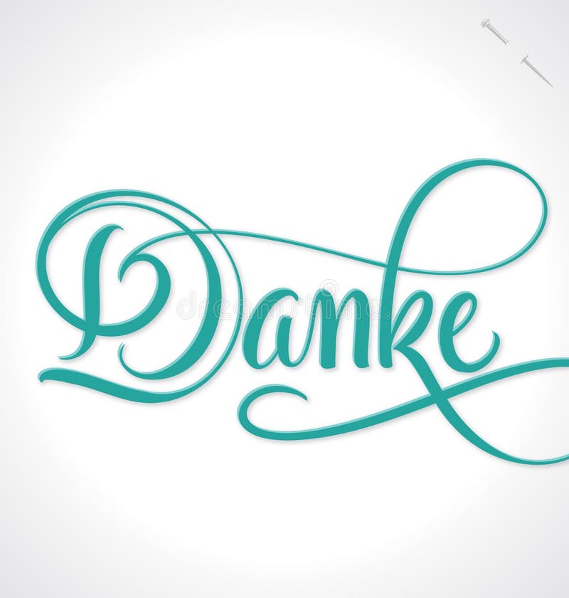 DANKE-Handbeschriftung (Vektor) Vektor Abbildung - Illustration von ...