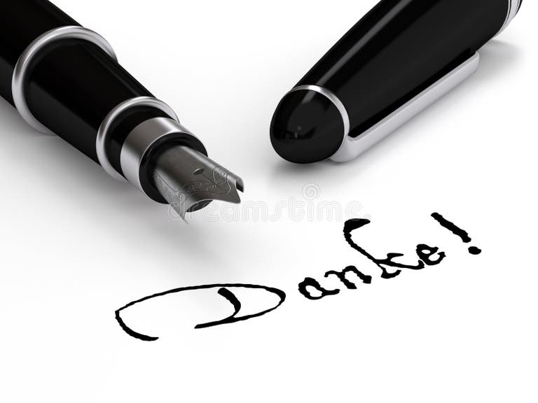 Danke! stock illustration. Illustration of fountain, deliver - 39103798