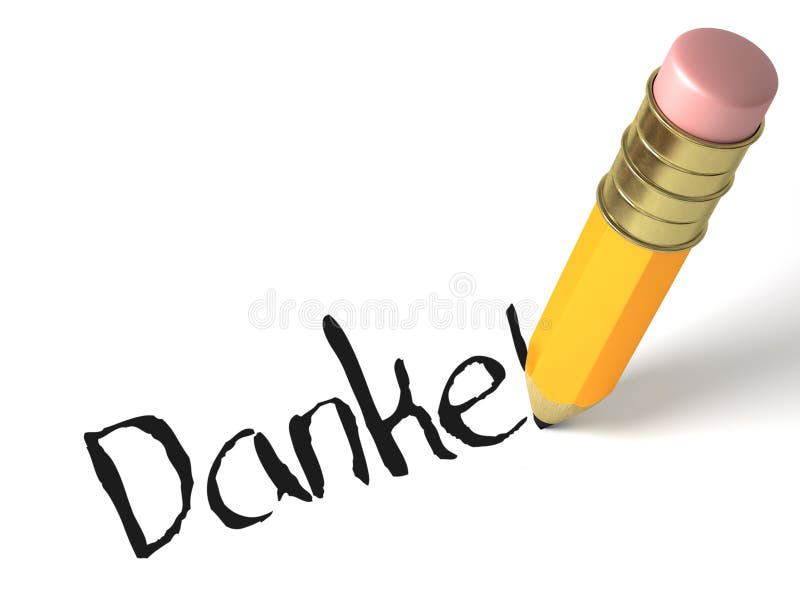 Danke stock vector. Illustration of scribble, thankful - 17285818