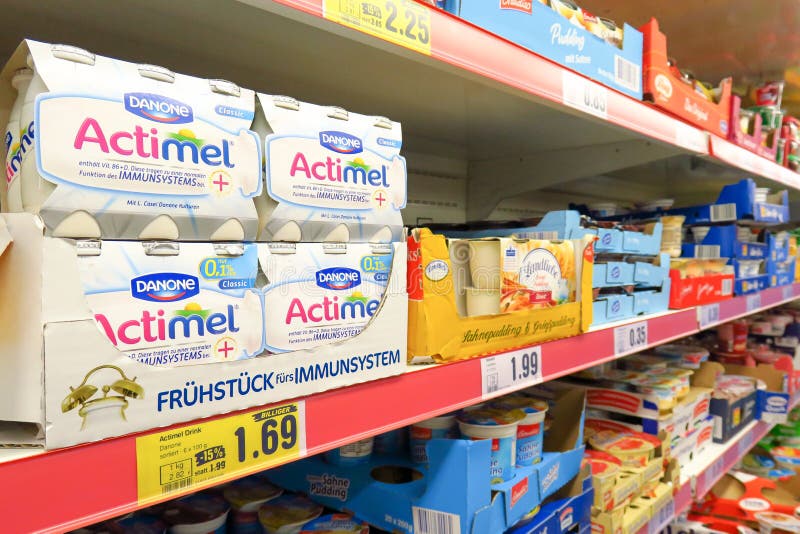 Danone Actimel editorial photo. Image of german, germany - 56907126