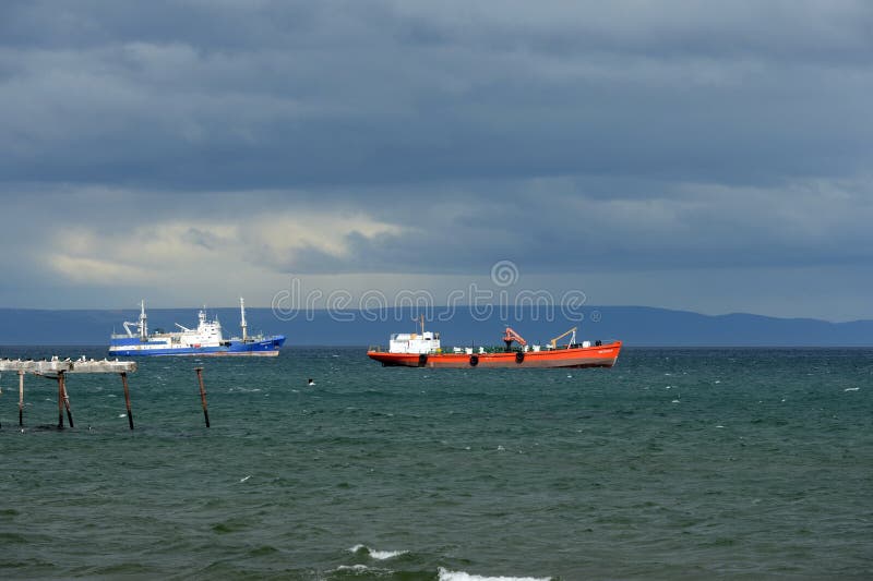Dans Le Port Du Port De Punta Arenas Photo éditorial - Image du ...