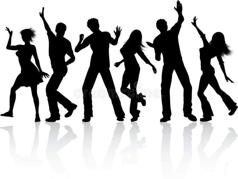 Danse de gens illustration de vecteur. Illustration du illustration ...