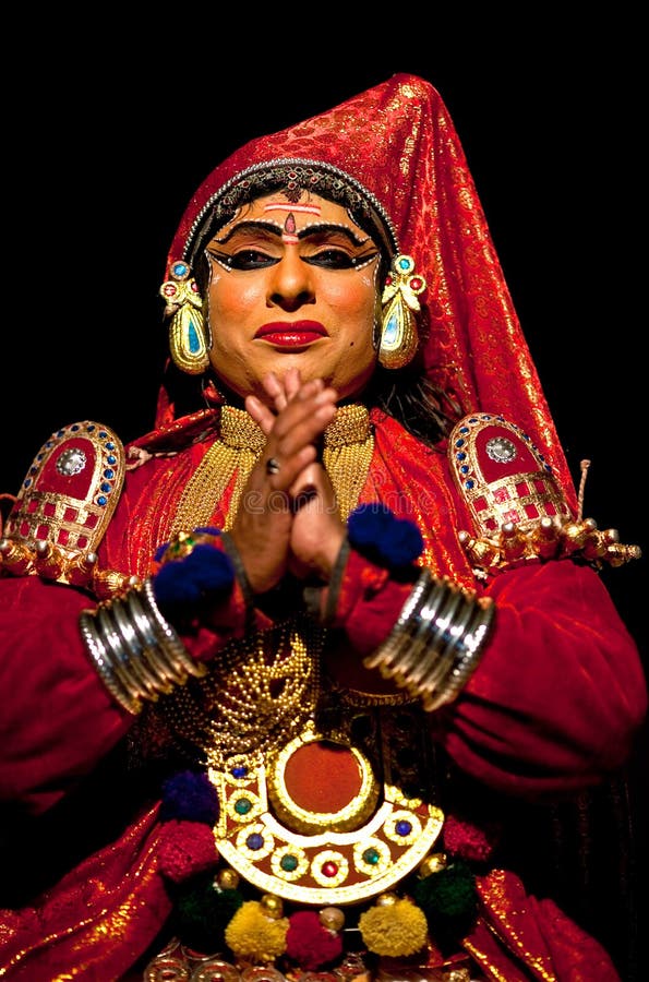 Danse De Kathakali Au Kerala, Inde Du Sud Photo stock éditorial - Image ...