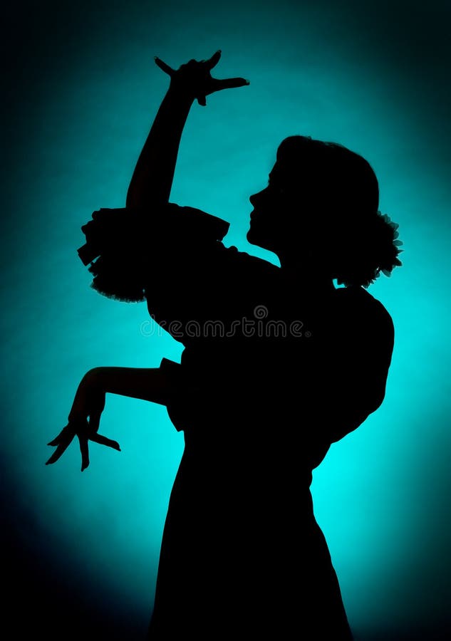 Dansend silhouet stock foto. Image of flamingo, persoon - 21982522