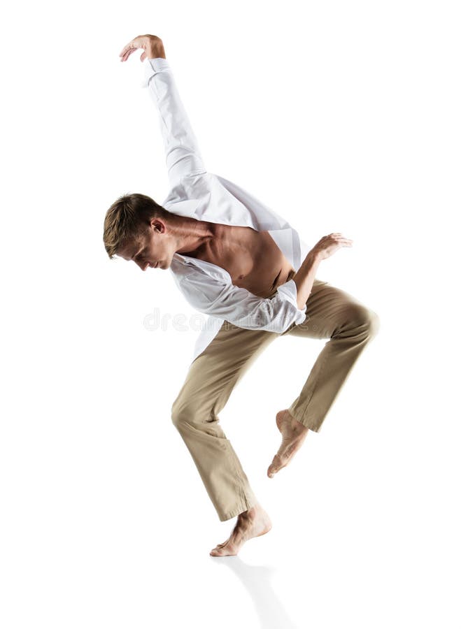 Danseur masculin caucasien photo stock. Image du énergie - 39376204