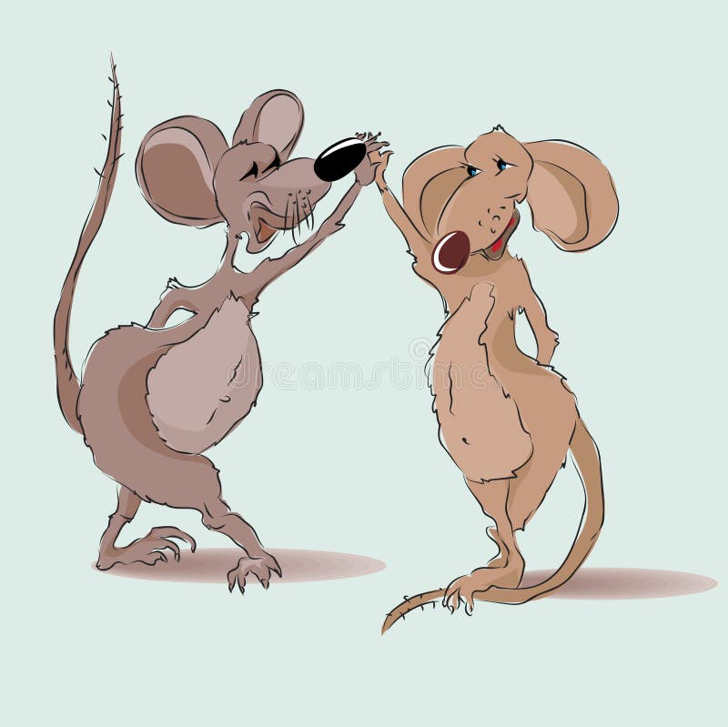 Dansing mouse stock vector. Illustration of smile, loving - 15310981