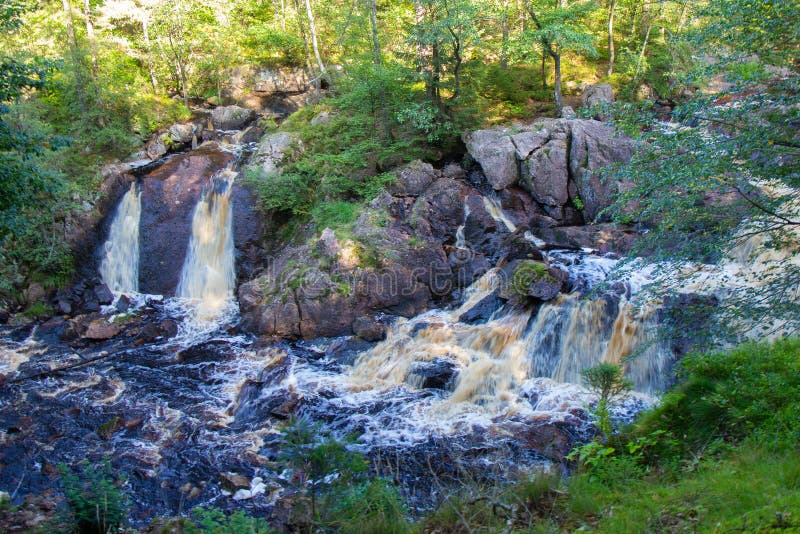 Danska Fall - a Waterfall Near Halmstad, Sweden Stock Photo - Image of ...
