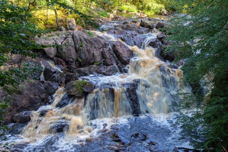 Danska Fall - a Waterfall Near Halmstad, Sweden Stock Photo - Image of ...