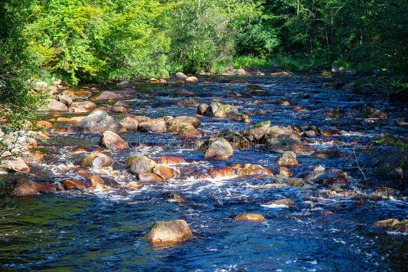 Danska Fall - a Waterfall Near Halmstad, Sweden Stock Photo - Image of ...
