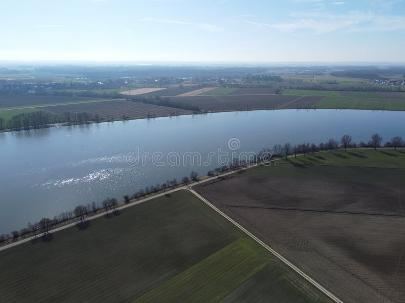 Danube As an Aerial View in Bavaria Stock Image - Image of bavaria ...