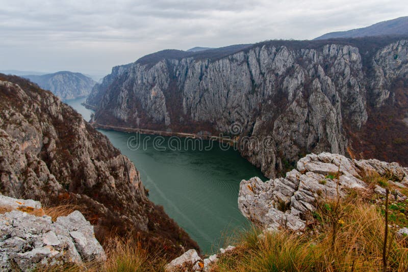 Danube gorge stock image. Image of mountain, morning - 63000835