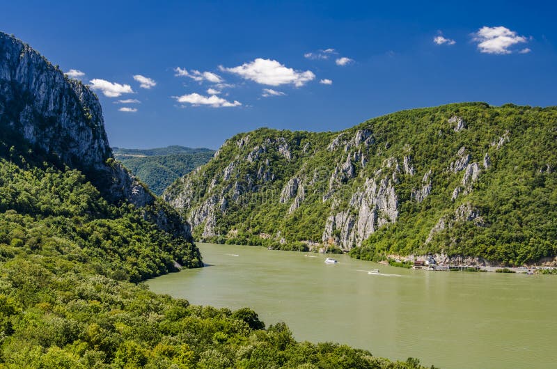 Danube Gorge in Serbia stock image. Image of scenery - 40292473