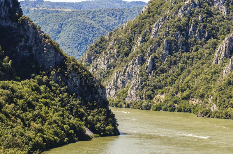 Danube Gorge at Djerdap in Serbia Stock Photo - Image of djerdap, green ...