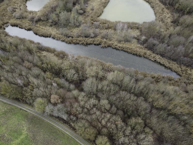 Danube River with Beautiful Untouched Water Landscape Stock Image ...