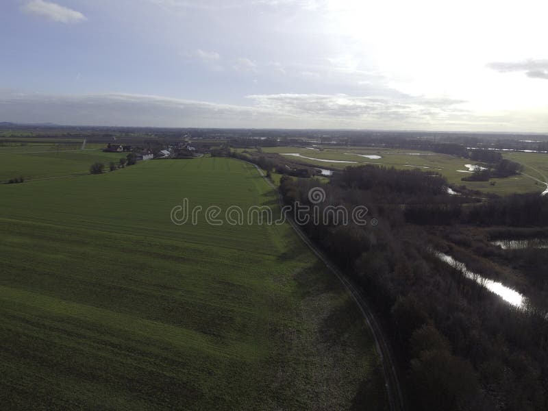 Danube River with Beautiful Untouched Water Landscape Stock Photo ...