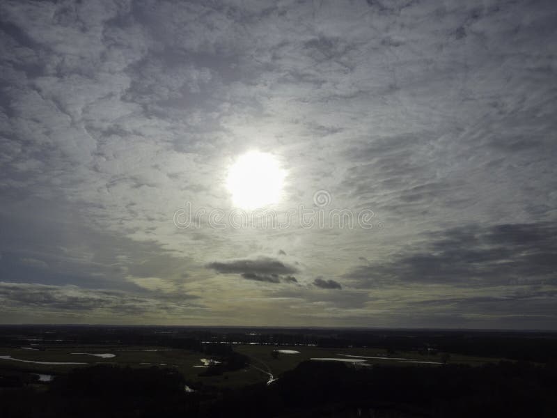 Danube River with Beautiful Untouched Water Landscape Stock Image ...