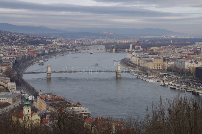 Danube River Scenery of Budapest Editorial Photography - Image of ...