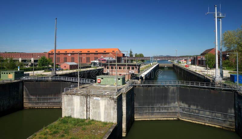 Danube River Water Lock editorial image. Image of lock - 71299180