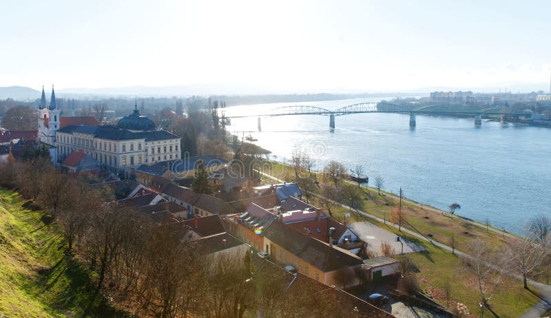 Danube riverside stock image. Image of bridge, floating - 83266179