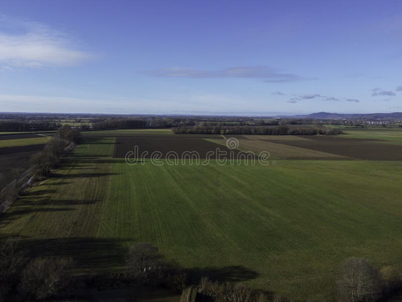Danube Valley with Fertile Fields and Good Farming Stock Image - Image ...