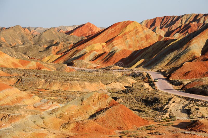 Danxia landform stock photo. Image of ancient, geology - 27604654