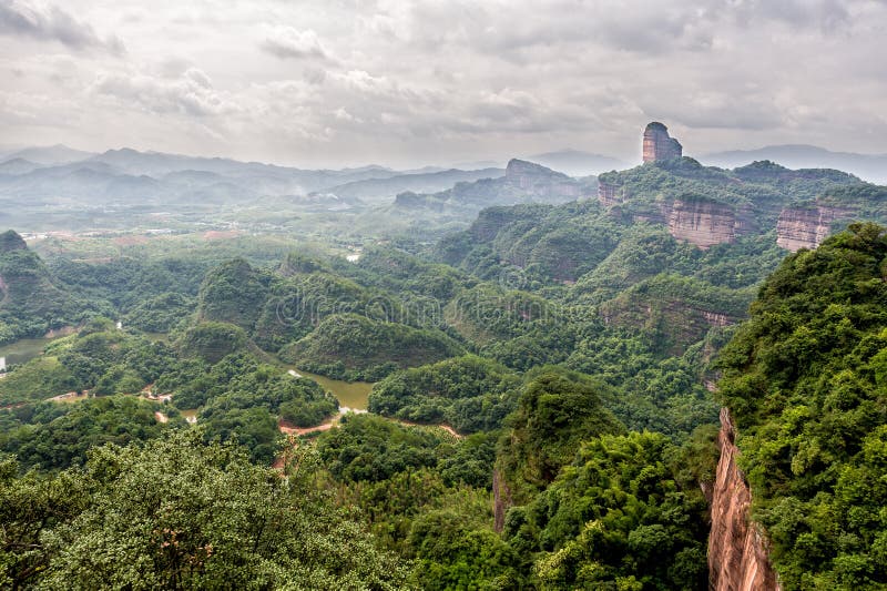 DanXia Mountain stock photo. Image of summer, green, beautiful - 55971940