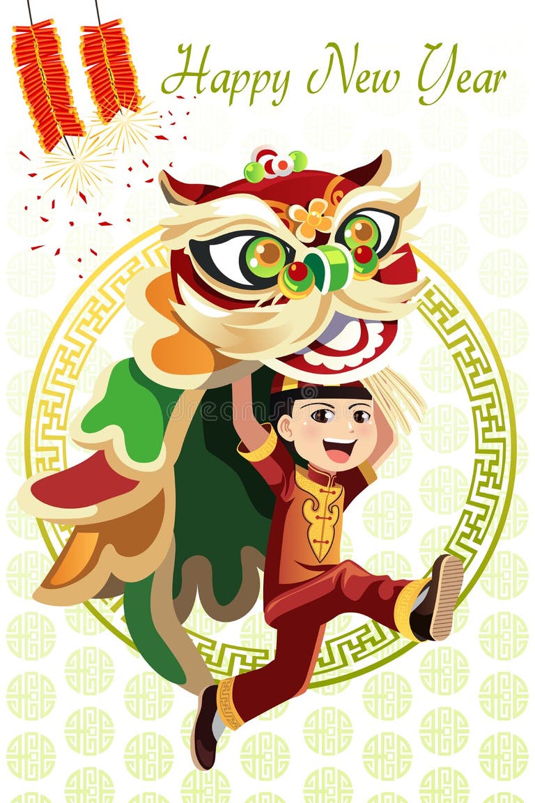 León De Baile Chino Ilustraciones Stock, Vectores, Y Clipart – (10,108 ...