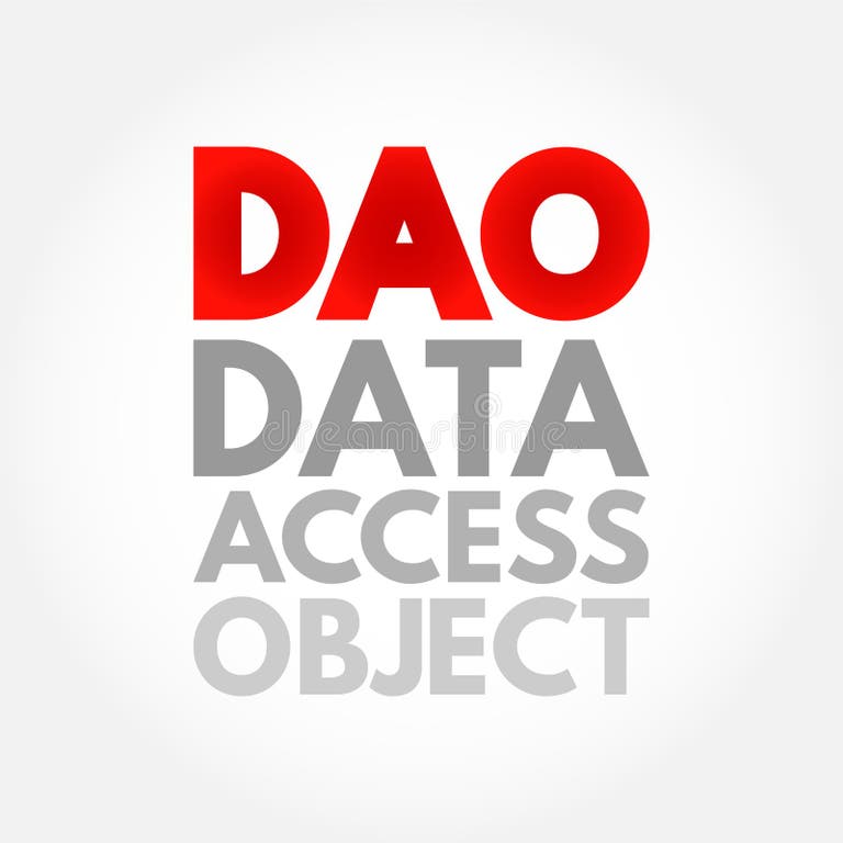 DAO - Data Access Object is a Pattern that Provides an Abstract Interface To Some Type of ...