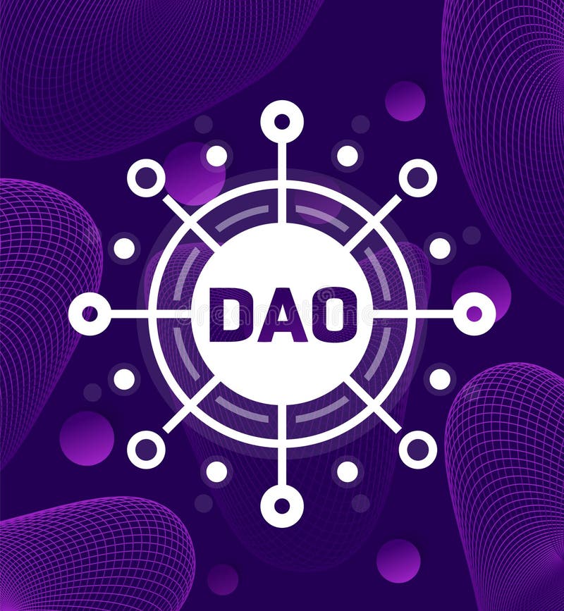 DAO, Decentralized Autonomous Organisation Vector Stock Vector ...