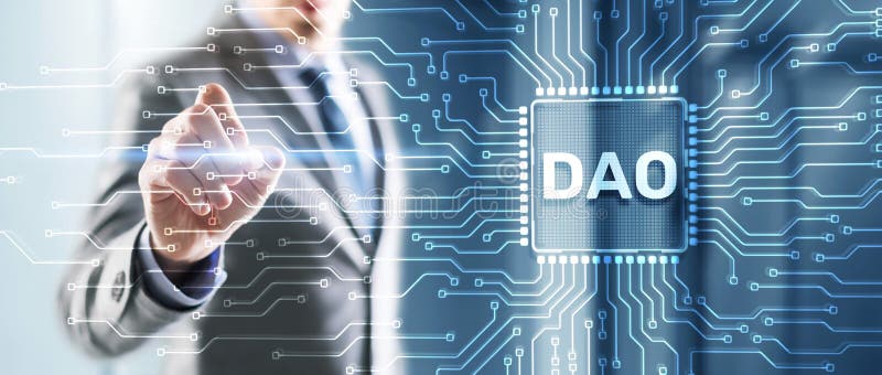 DAO. Decentralized Autonomous Organization Stock Image - Image of ...