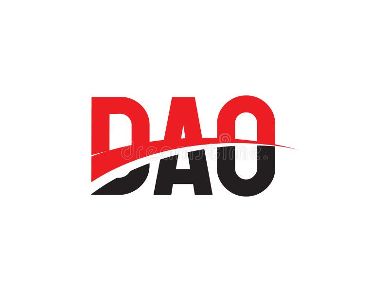 DAO Letter Initial Logo Design Vector Illustration Stock Vector ...