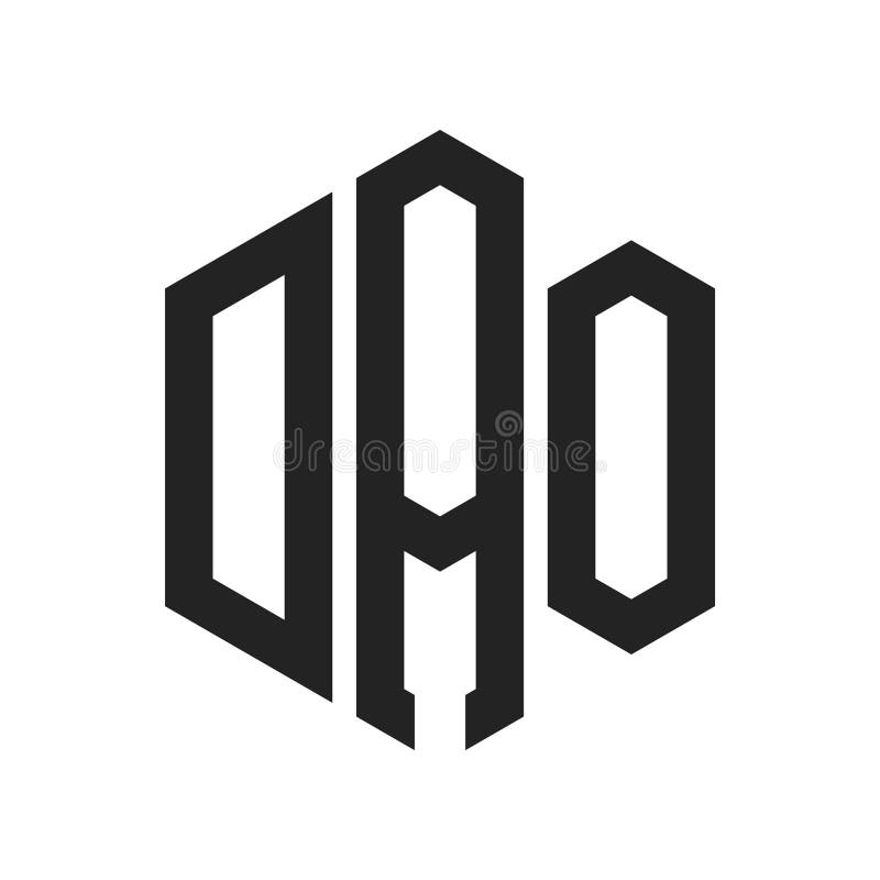 DAO Logo Design. Initial Letter DAO Monogram Logo Using Hexagon Shape ...