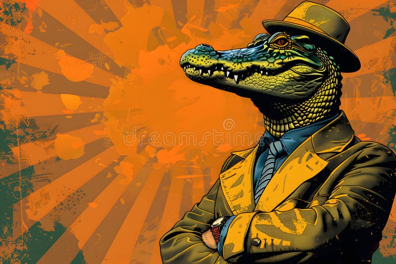 Dapper Alligator Stock Illustrations – 24 Dapper Alligator Stock ...