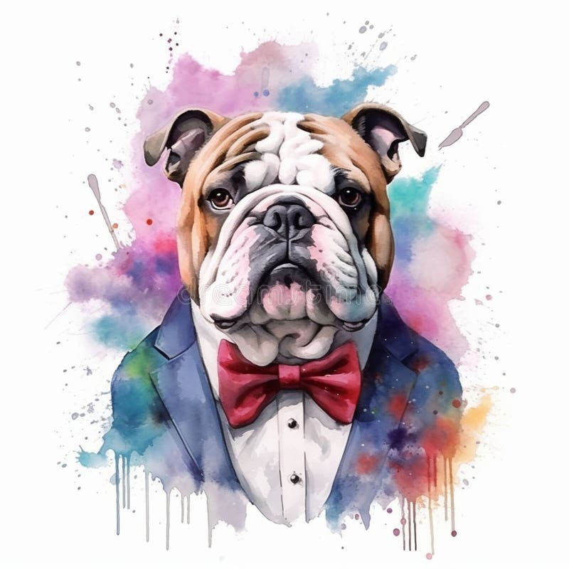 Whimsical Canine Chaos: Frazzled Ink Cartoon Dog Stock Photo - Image of ...