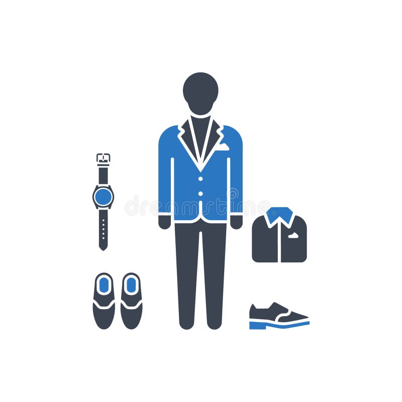 Dapper Elegance in Full Attire Icon Stock Vector - Illustration of ...